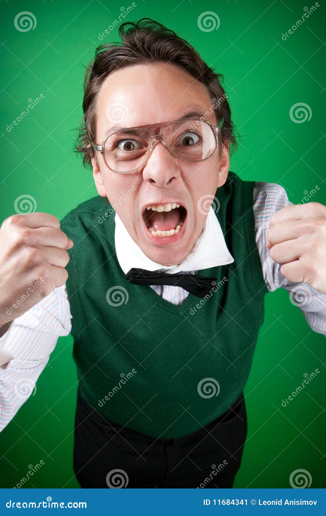 Very Angry Nerd Stock Image - Image: 11684341