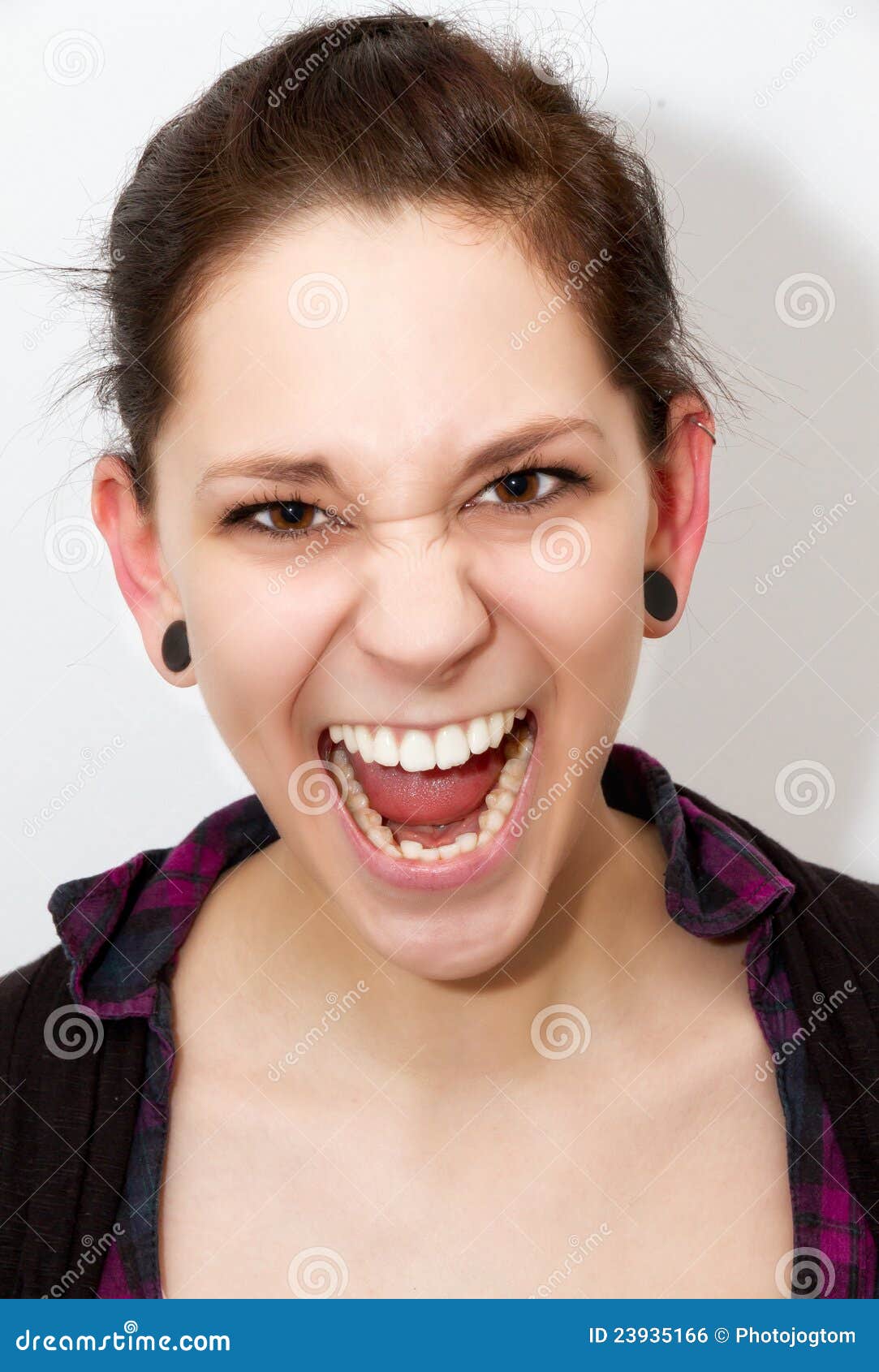 Very angry woman stock photo. Image of explode, displeased - 23935166