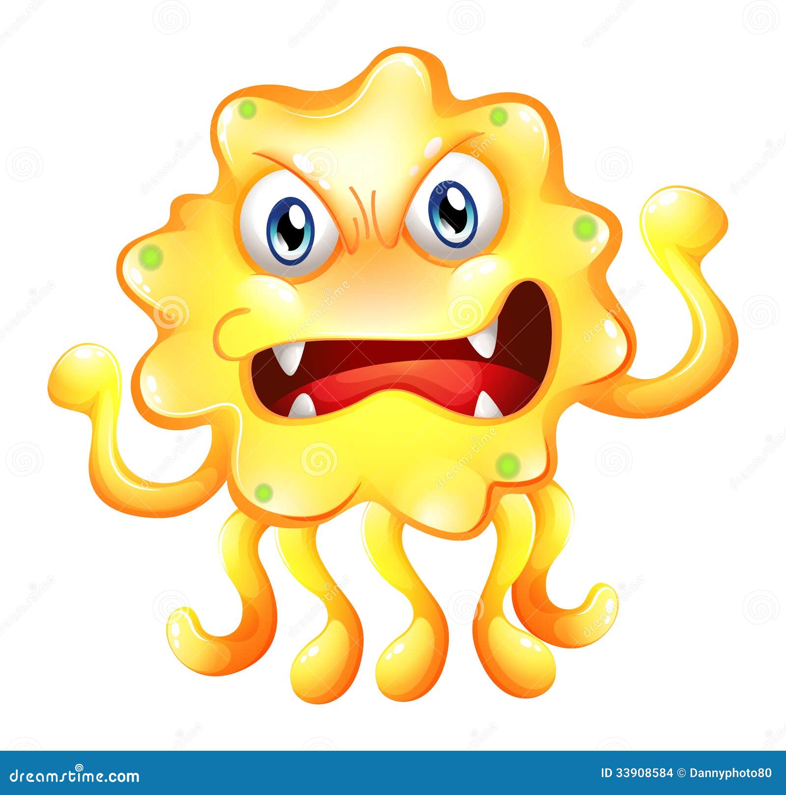 Angry Yellow Sun Cartoon Emoji Face Character With Aggressive ...