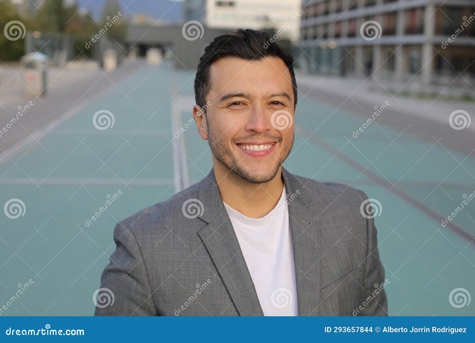 Very Attractive Ethnic Worker Smiling Stock Photo - Image of executive ...