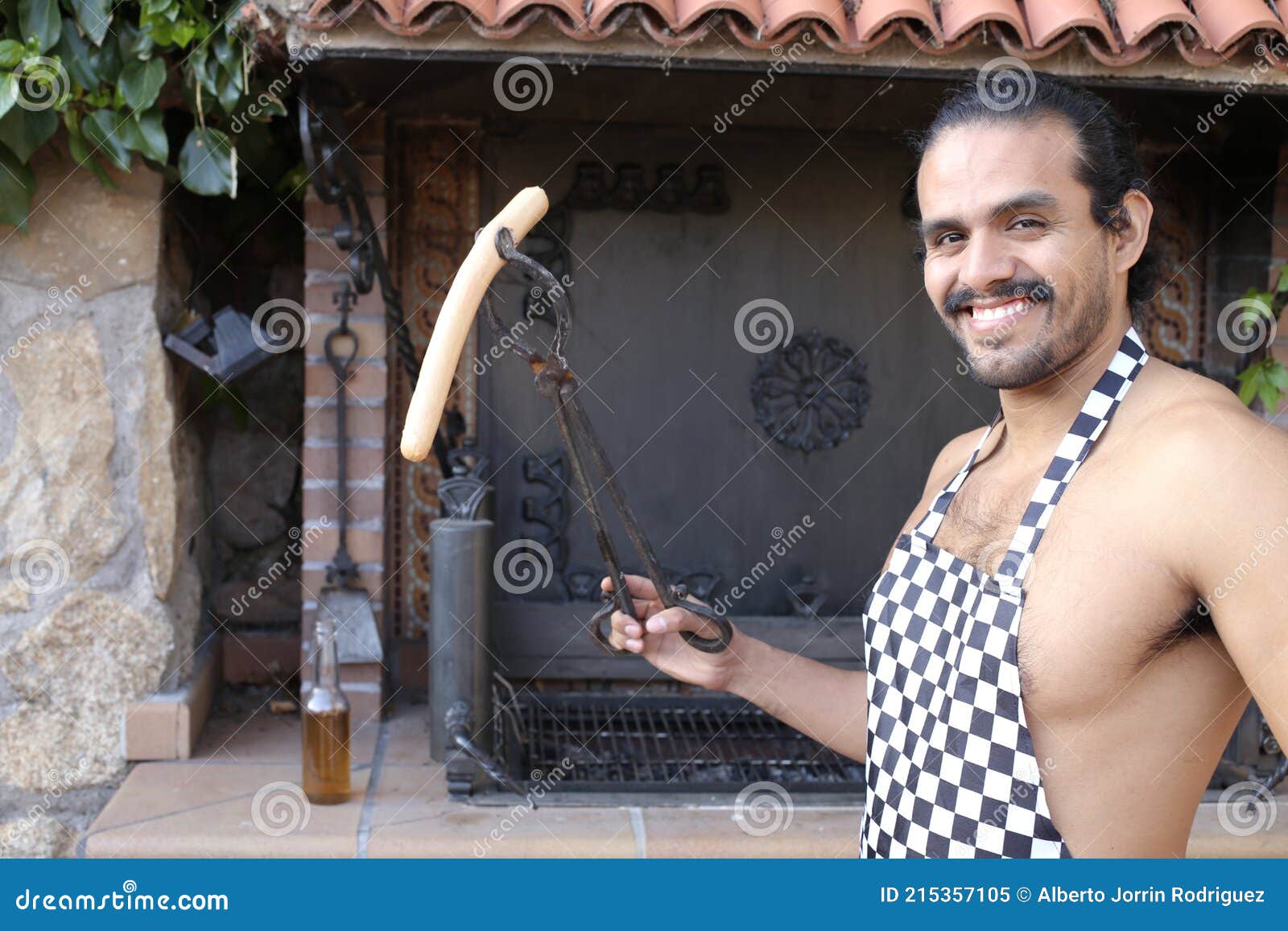 Very Attractive Muscular Chef at Work Stock Image - Image of athletic ...