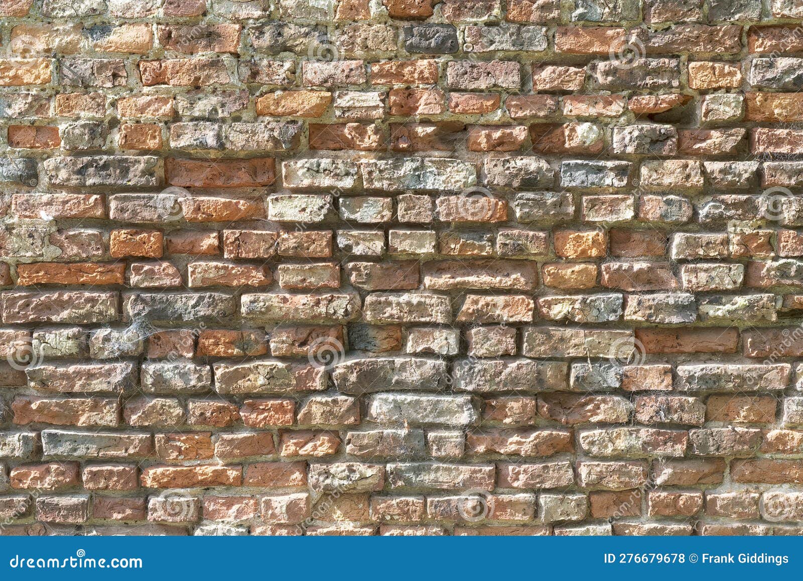 A Very Old Brick Wall in a Garden in Yorkshire England Stock Photo ...