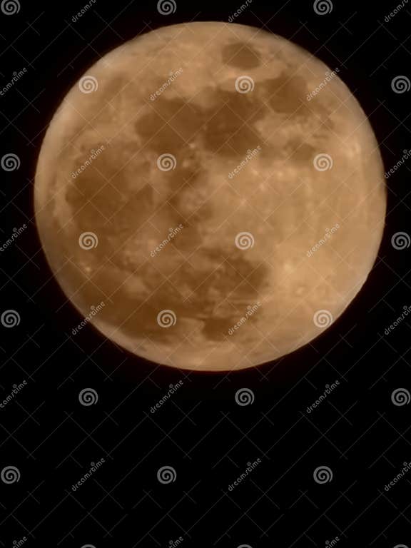 A Very Beautiful Appearance of a Full Lunar Eclipse Stock Photo - Image ...