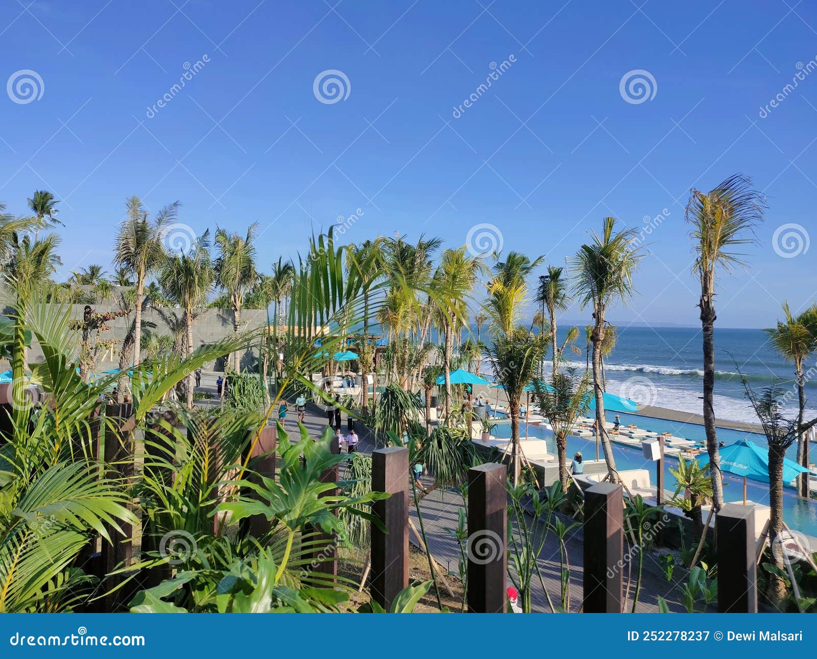 Canggu, Bali, Indonesia, 20 October 2019. Garden Or Backyard Outdoor ...