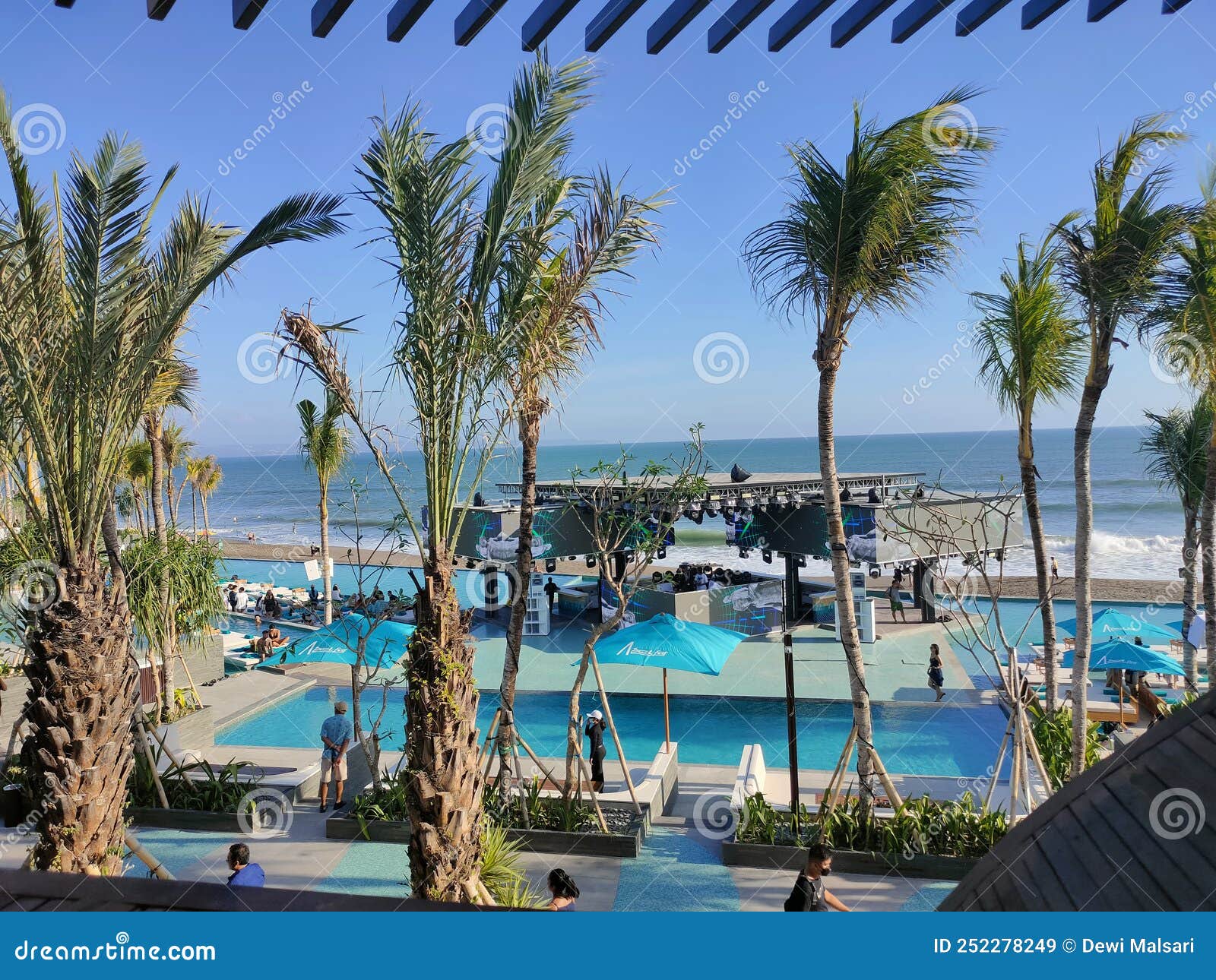 Very Beautiful Beach View in Canggu Bali Editorial Stock Image - Image ...