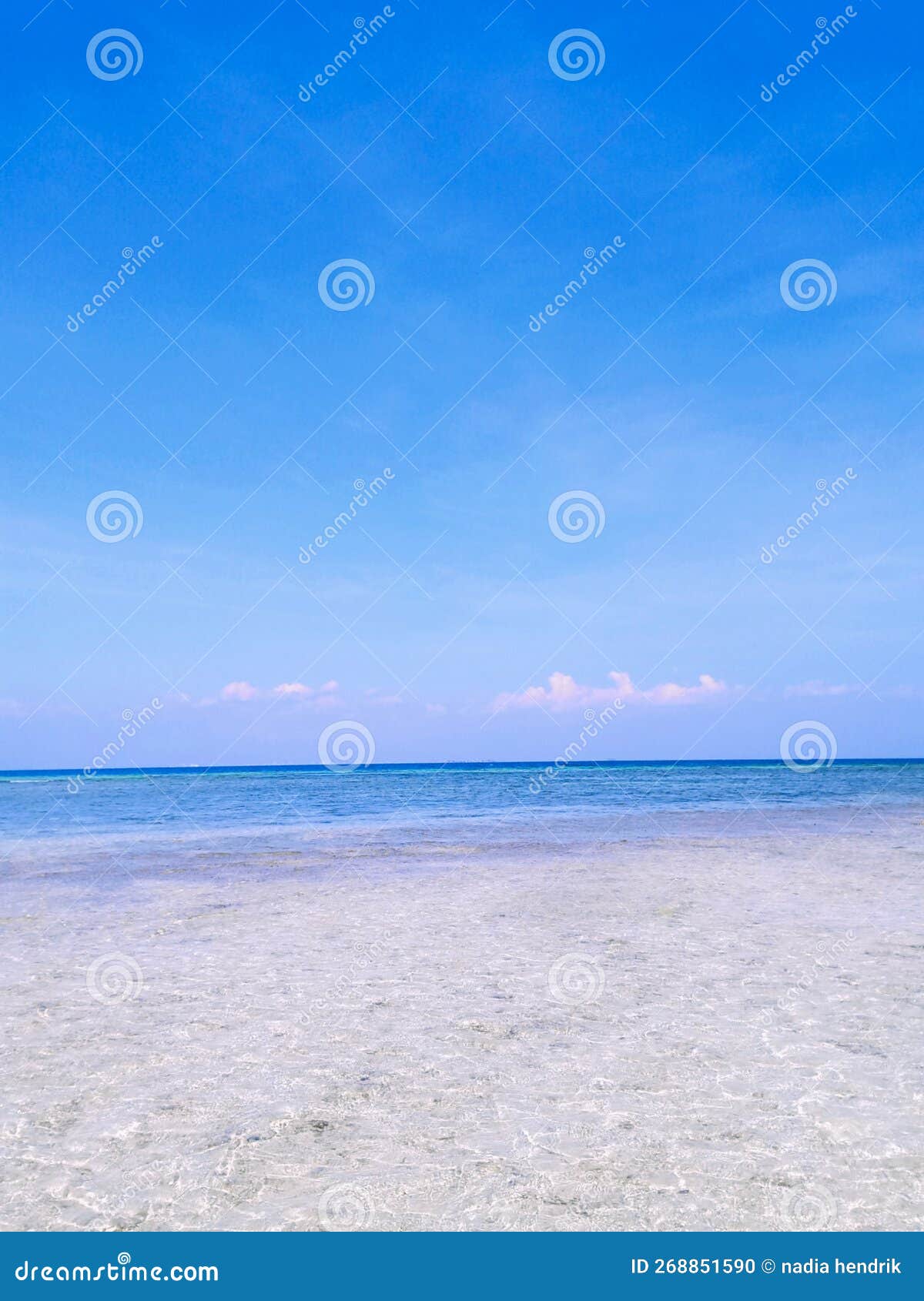 Very beautiful blue beach stock photo. Image of beach - 268851590