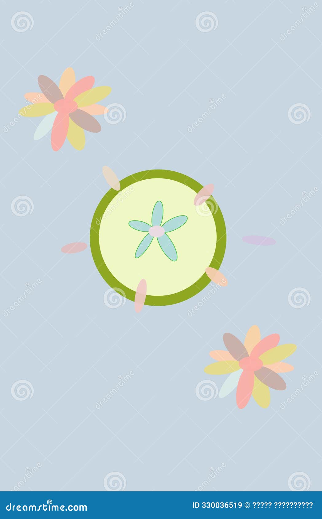 Beautiful Cute Abstract Drawing in Bright Colors with Cute Figures ...