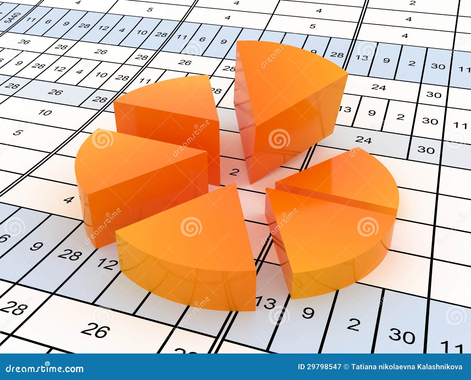 Chart stock illustration. Illustration of charts, percentage - 29798547