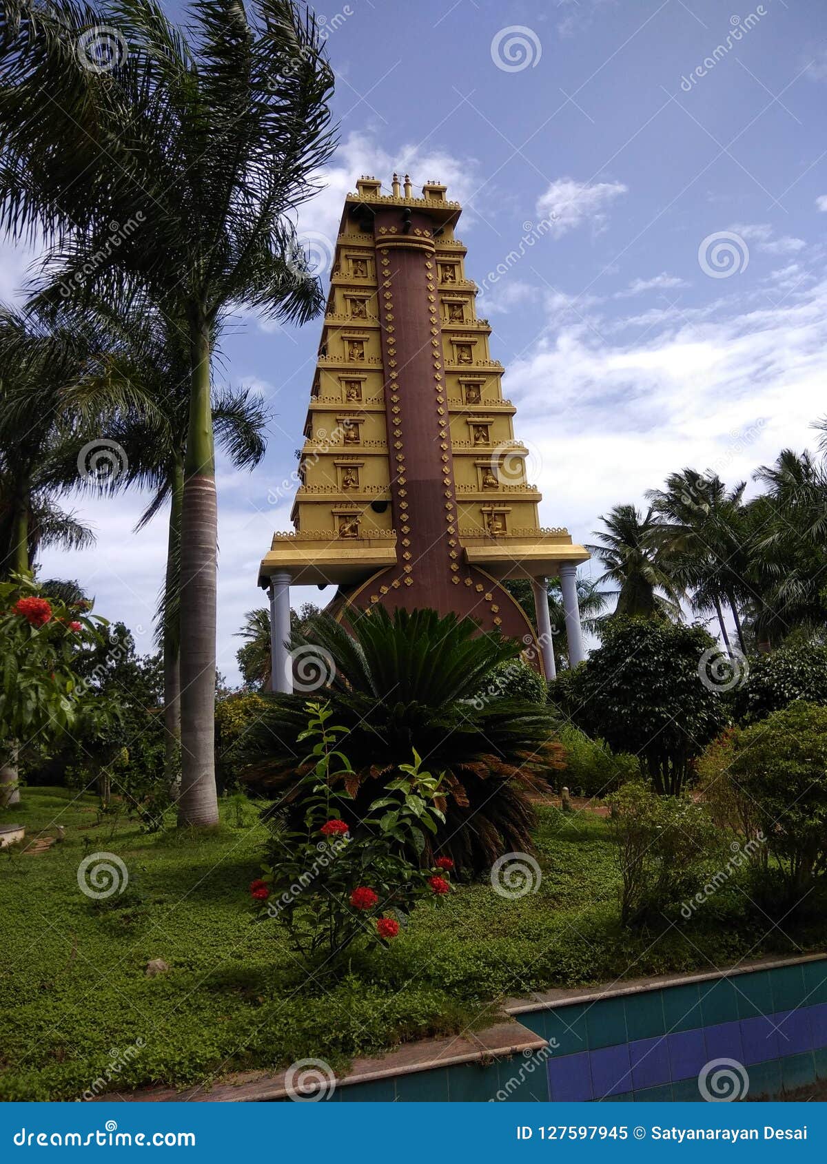 Temple stock image. Image of temple, beautiful, green - 127597945