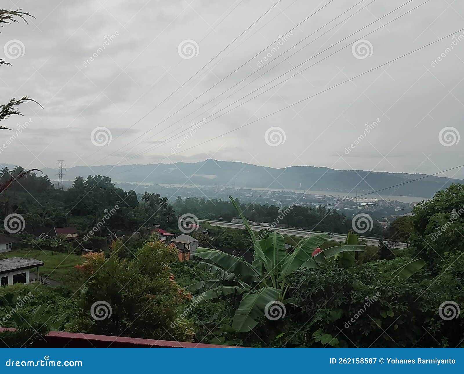 Very Beautiful Scenery in the Hilly Area Stock Image - Image of hilly ...