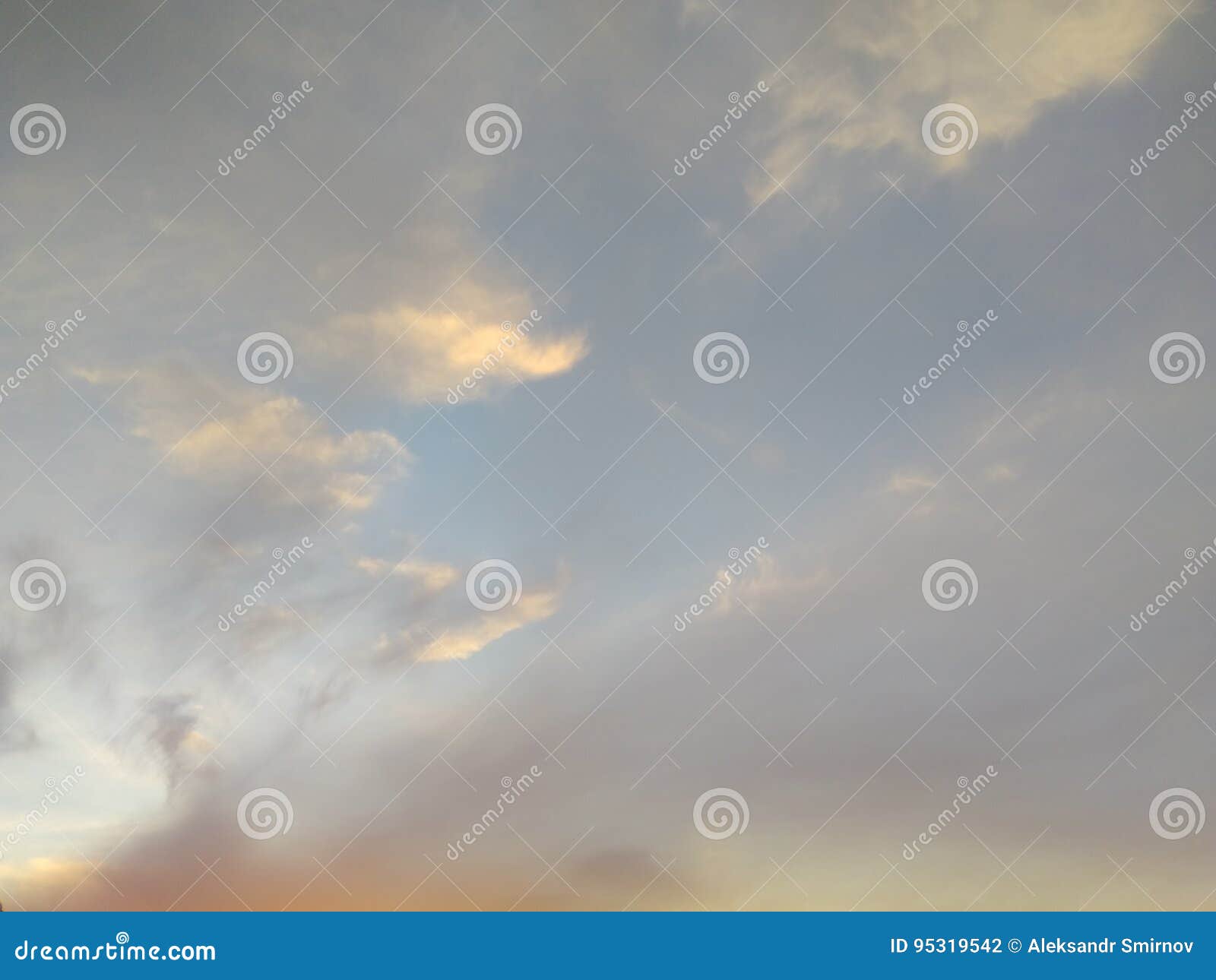 Very Beautiful Sunset in the Sky Stock Photo - Image of background ...