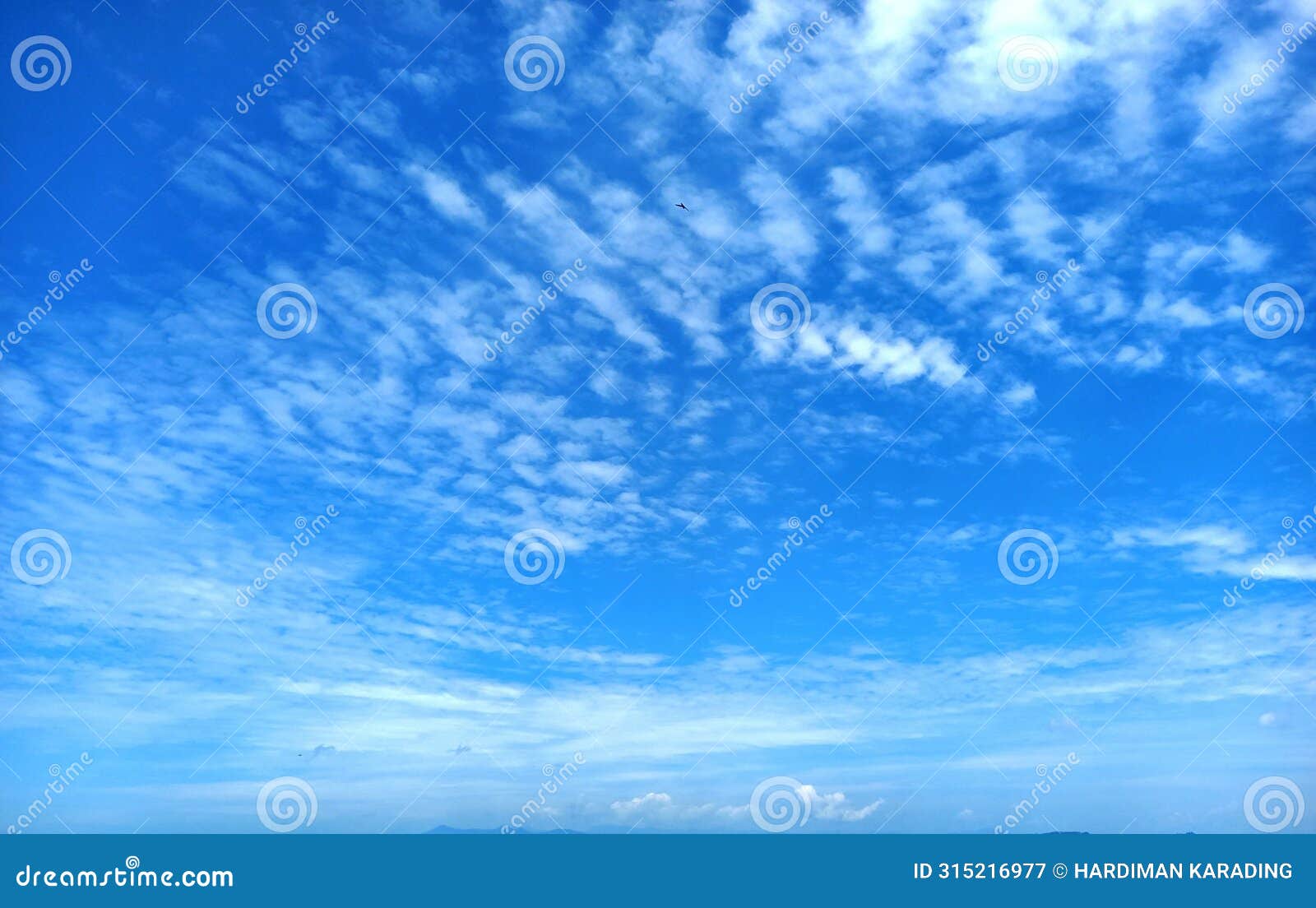 Very Beautiful View of the Clear Sky Against the Blue Sky Stock Image ...