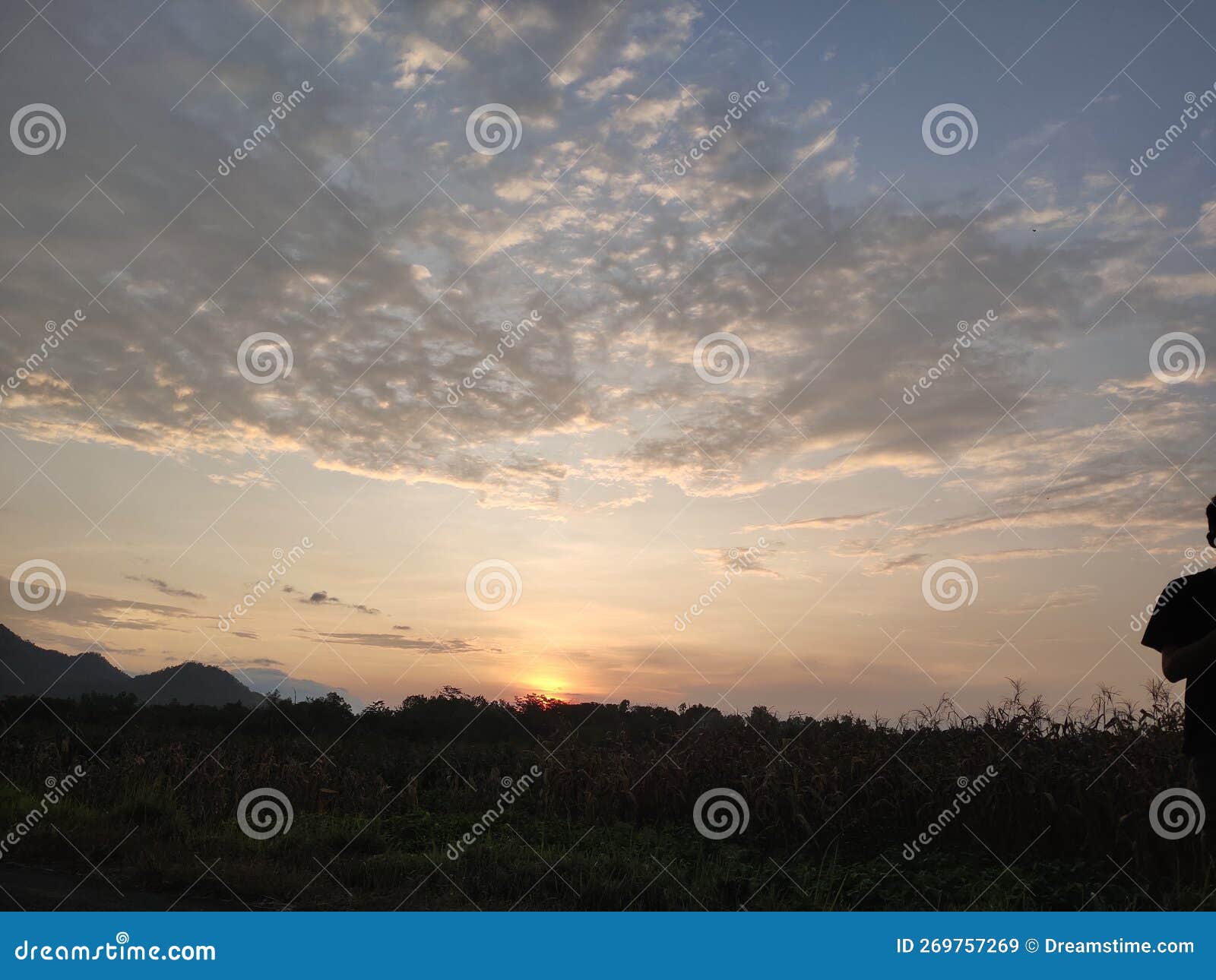 A Very Beautiful View of the Clouds in the Afternoon? Stock Image ...