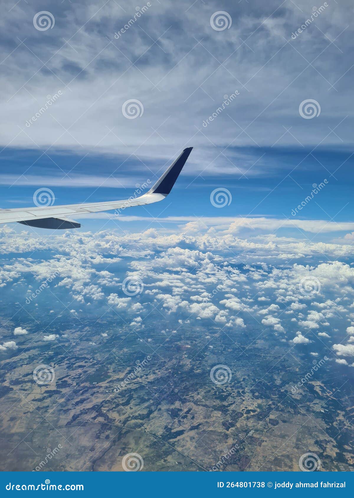 A Very Beautiful View of the Indonesian Sky from Above by Plane Stock ...