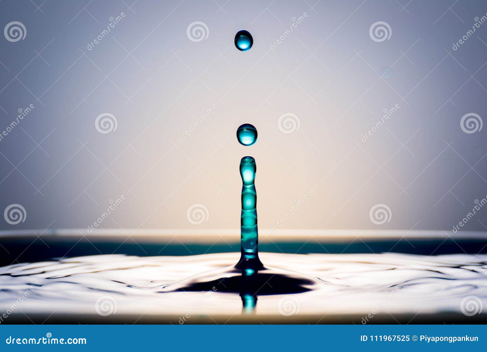 Very Beautiful Water Drops. it Feels Calm and Cool. Stock Image - Image ...