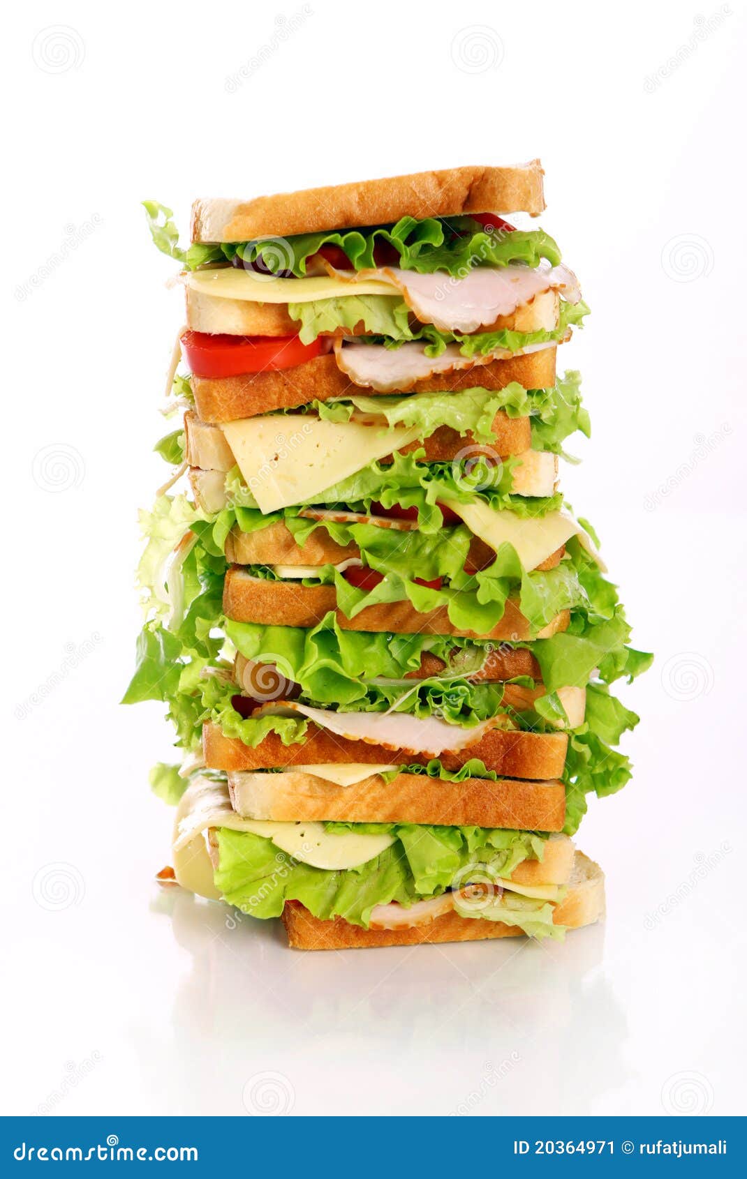 Very big sandwich stock image. Image of breakfast, biggest - 20364971