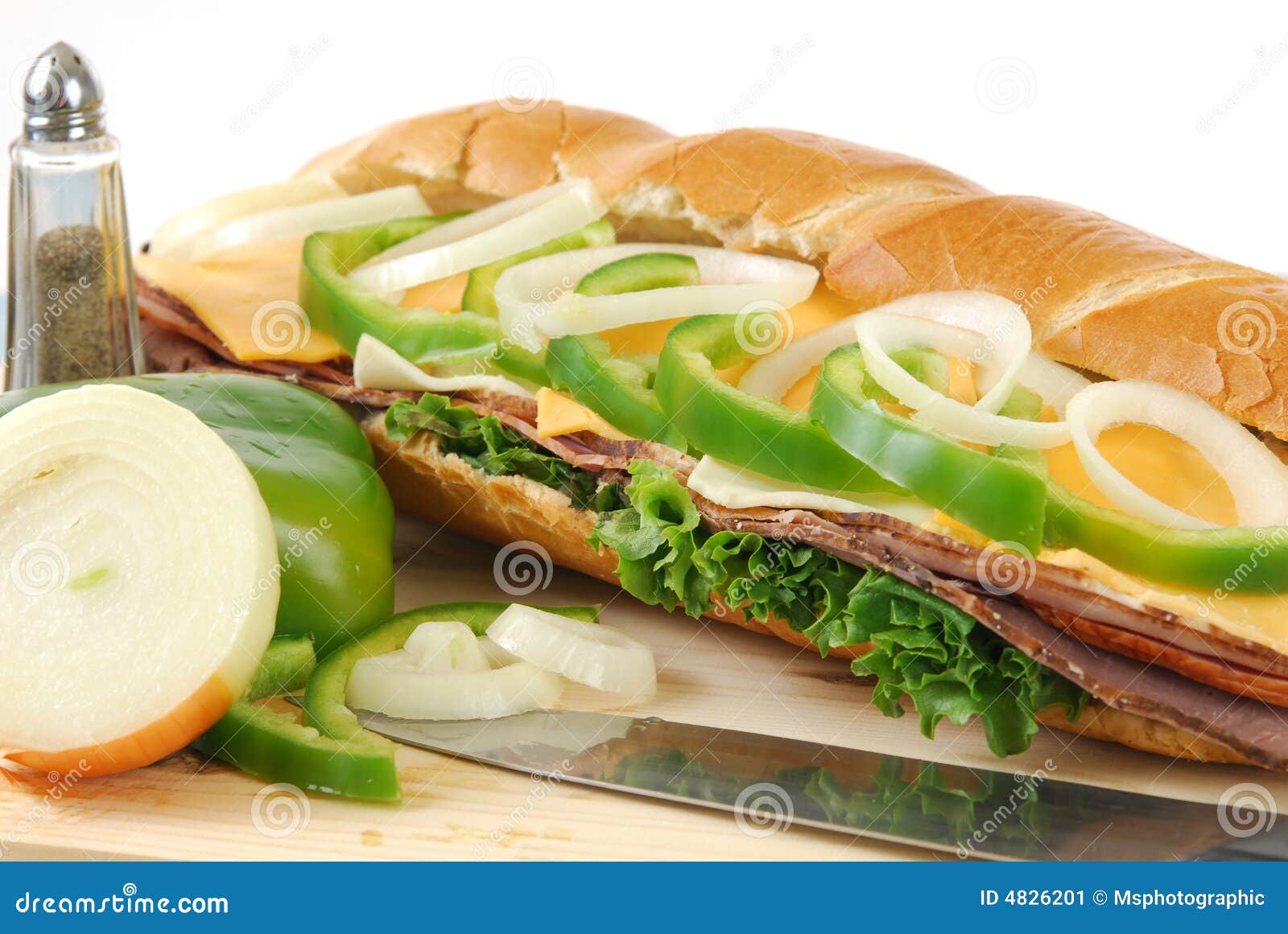 Very Big Sandwich stock image. Image of cuts, sandwich - 4826201