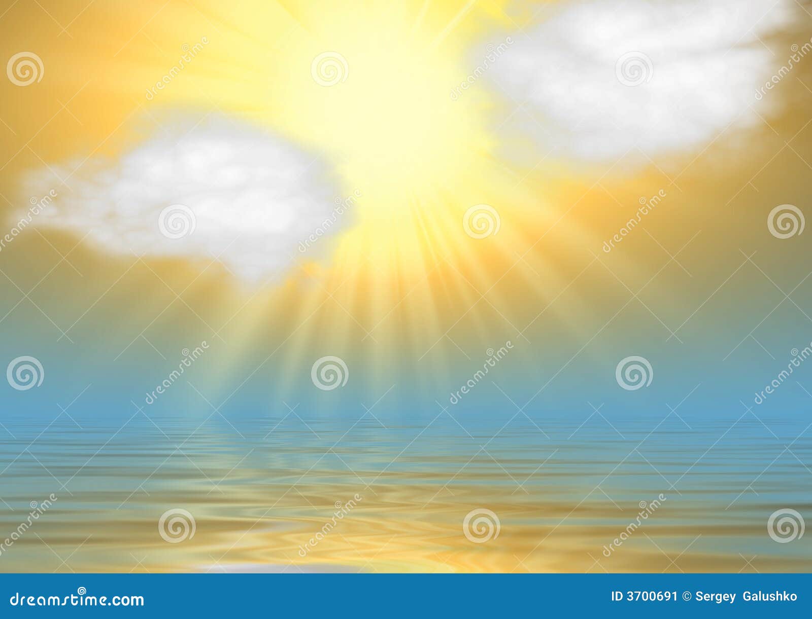 Very bright sun stock illustration. Illustration of tranquil - 3700691