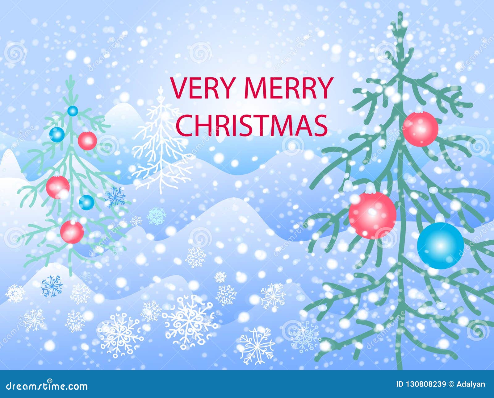 Very christmas card stock illustration. Illustration of christmas ...