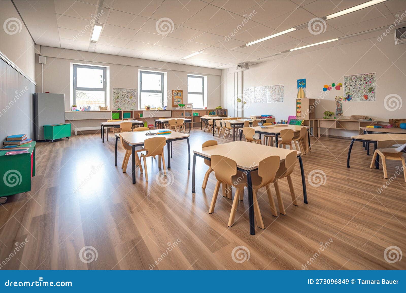 Symmetrical Design of Modern Elegant Educational Classroom for Children ...