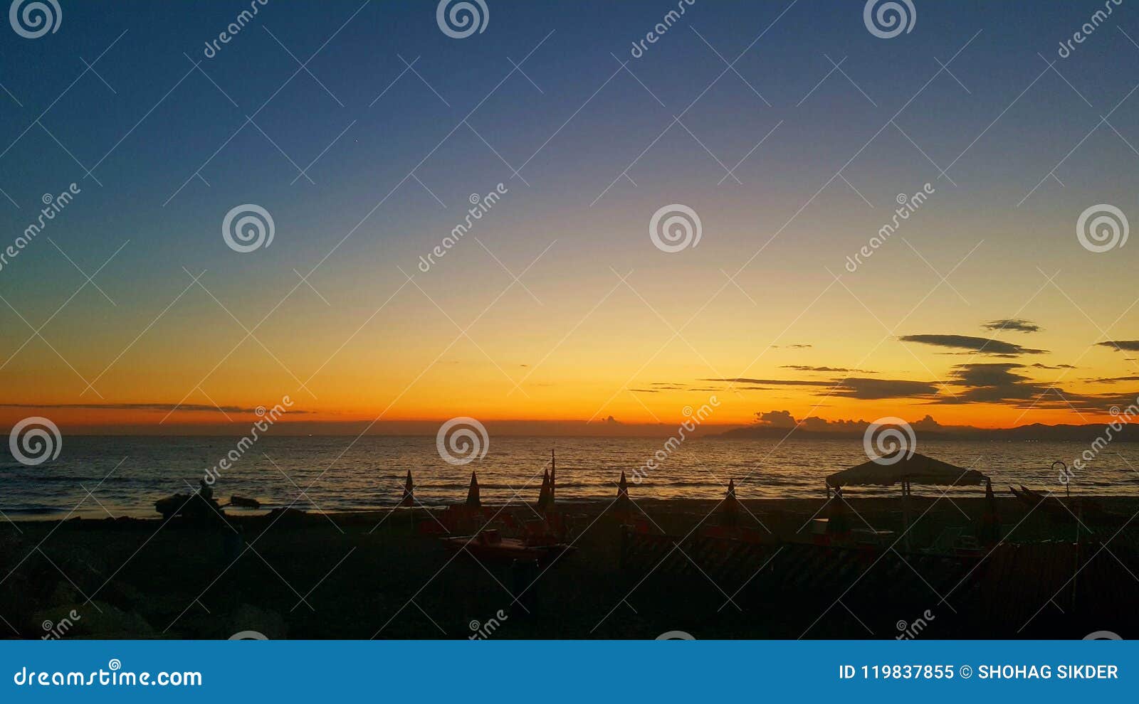 SUNSET stock image. Image of layers, sunset, perspective - 119837855