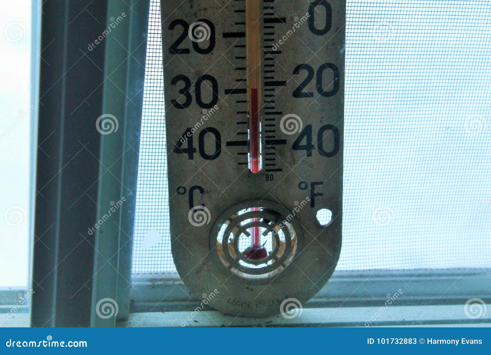 Very Cold Temperature Shown on Thermometer Stock Image - Image of ...