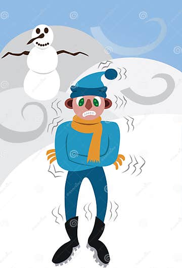 A Very Very Cold winter stock vector. Illustration of bitter - 115341345