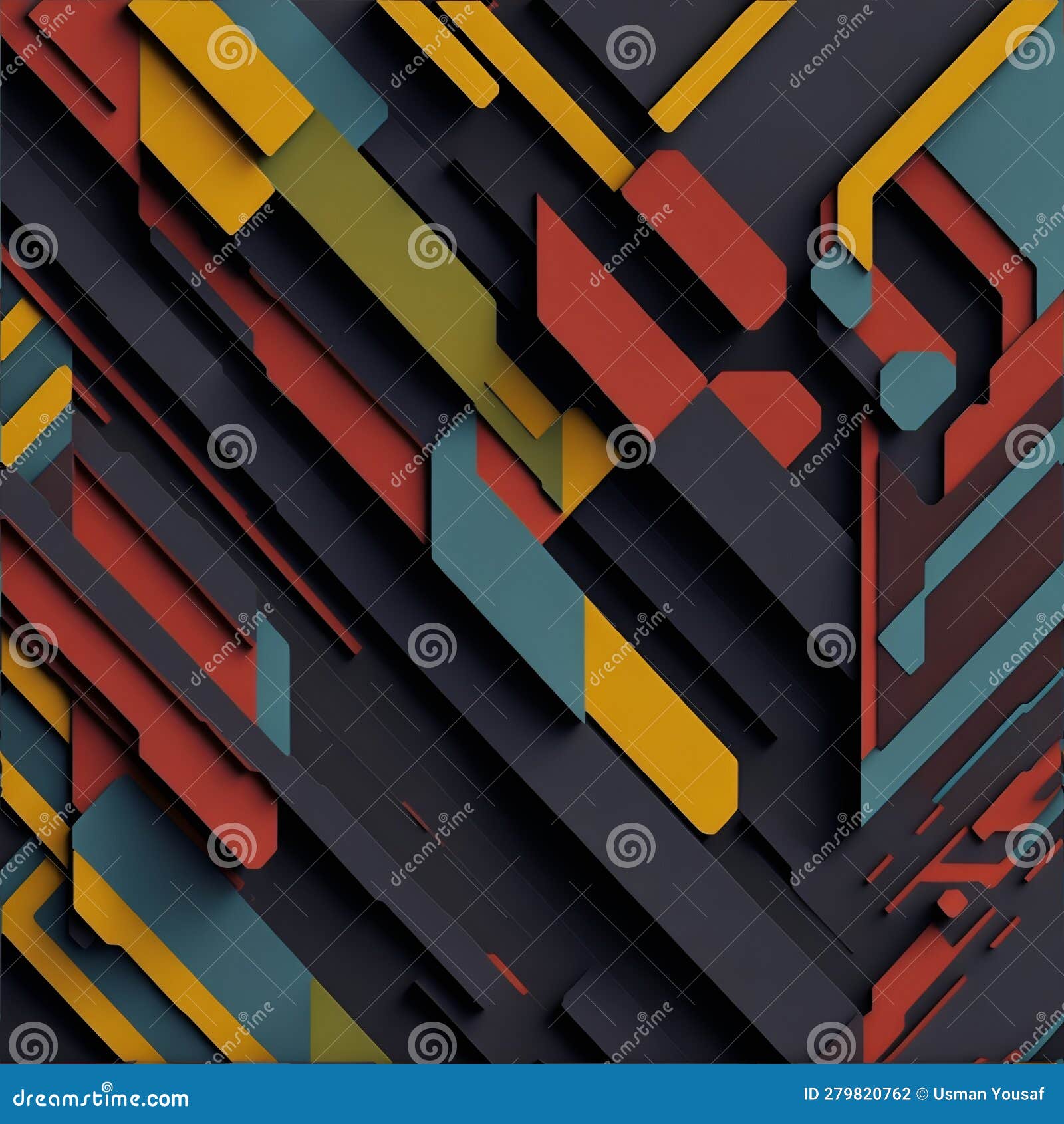A Very Colorful Abstract Background with Lines and Rectangles Stock ...