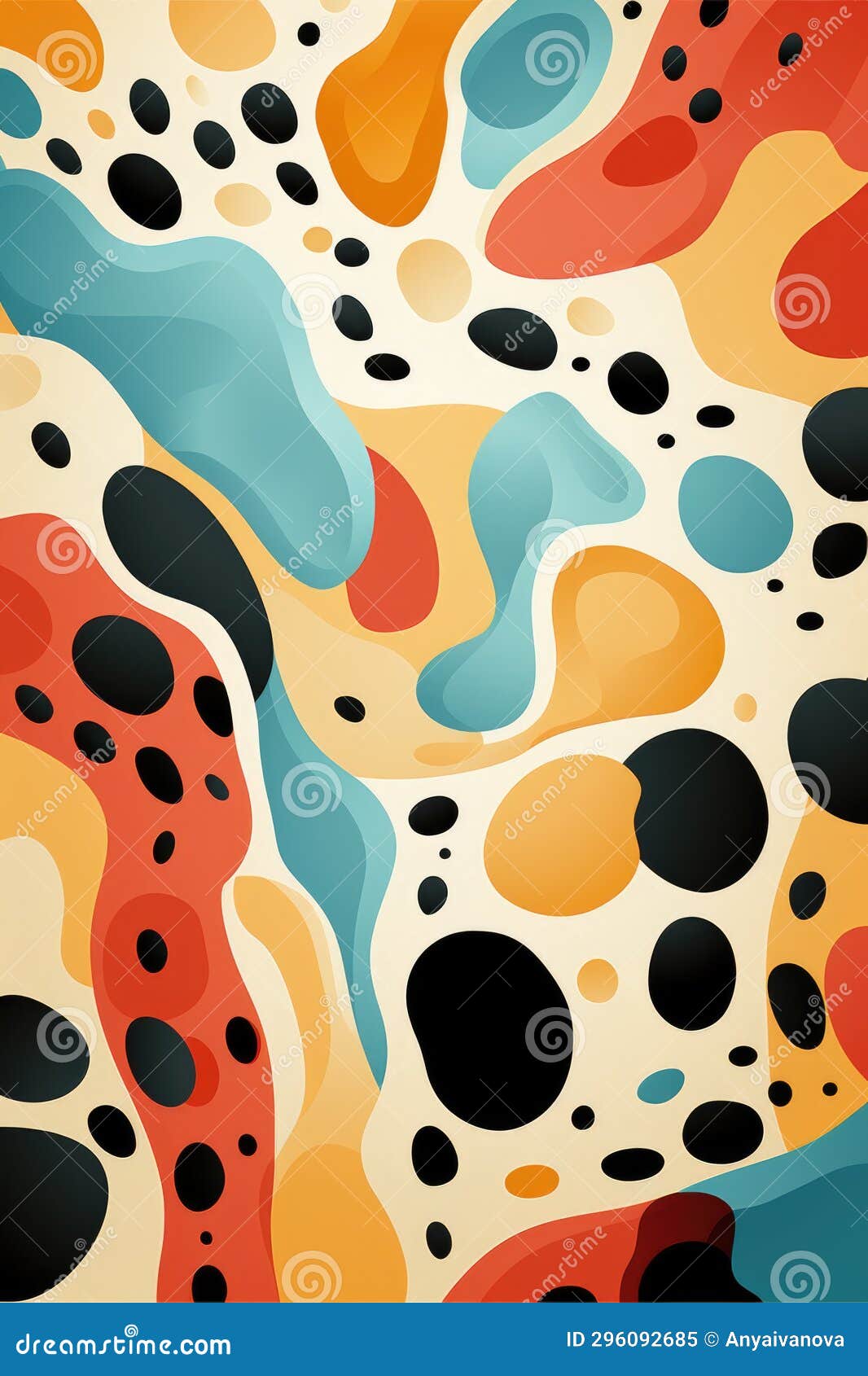 A Very Colorful Abstract Background with a Lot of Spots Stock ...