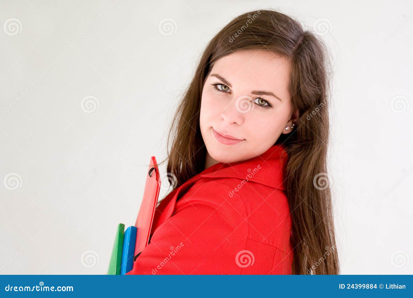 Very Colorful Cute Young Student. Stock Photo - Image of portrait ...