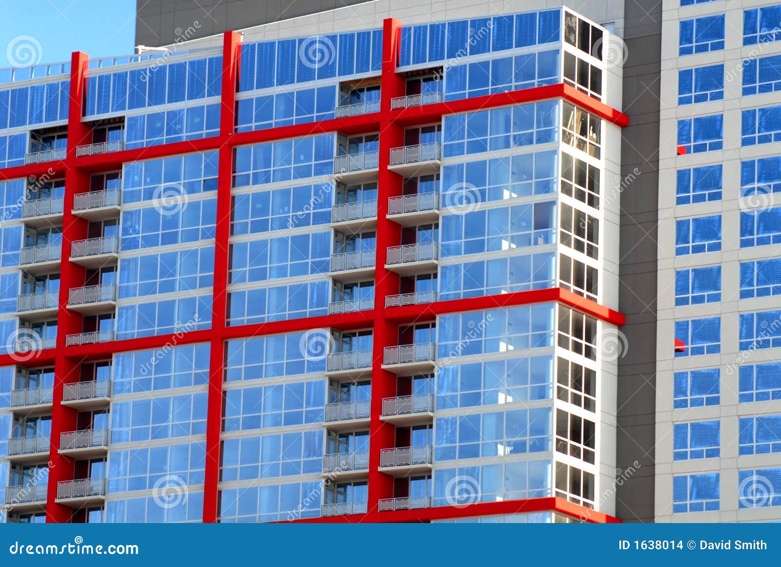 Very Colorful High Rise Building in Chicago Stock Photo - Image of real ...