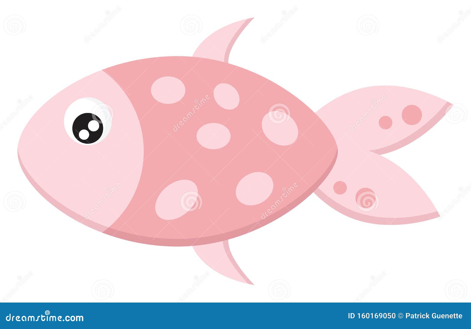 Cute Pink Fish, Vector or Color Illustration Stock Illustration ...