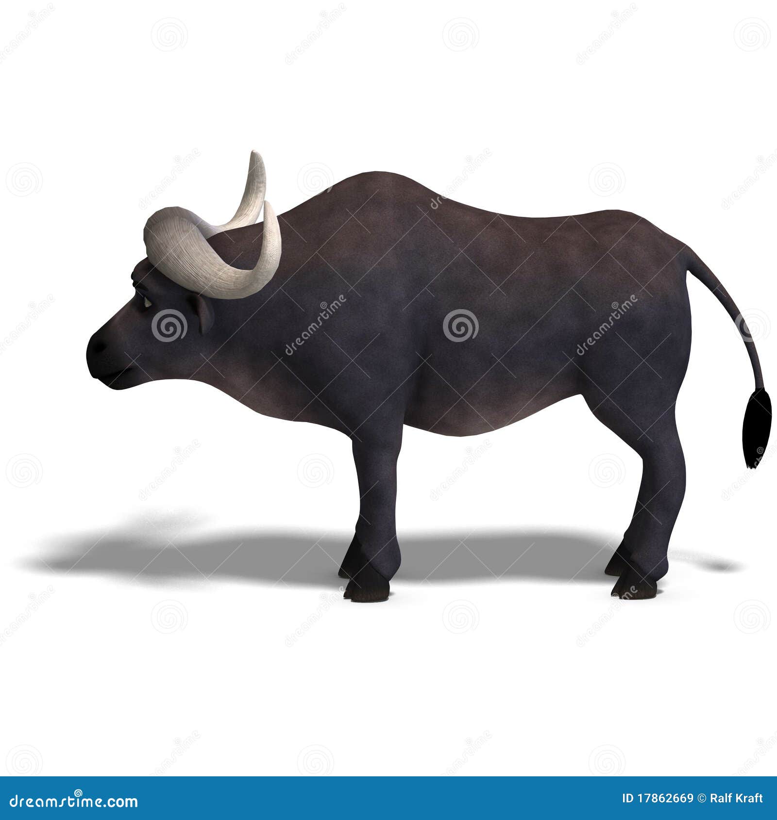 Very Cute And Funny Cartoon Buffalo Royalty Free Stock Images - Image ...