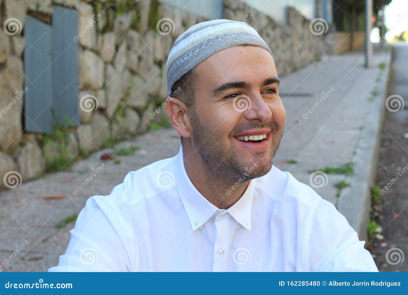 Very Cute Islamic Man Smiling Stock Photo - Image of mubarak, arabian ...