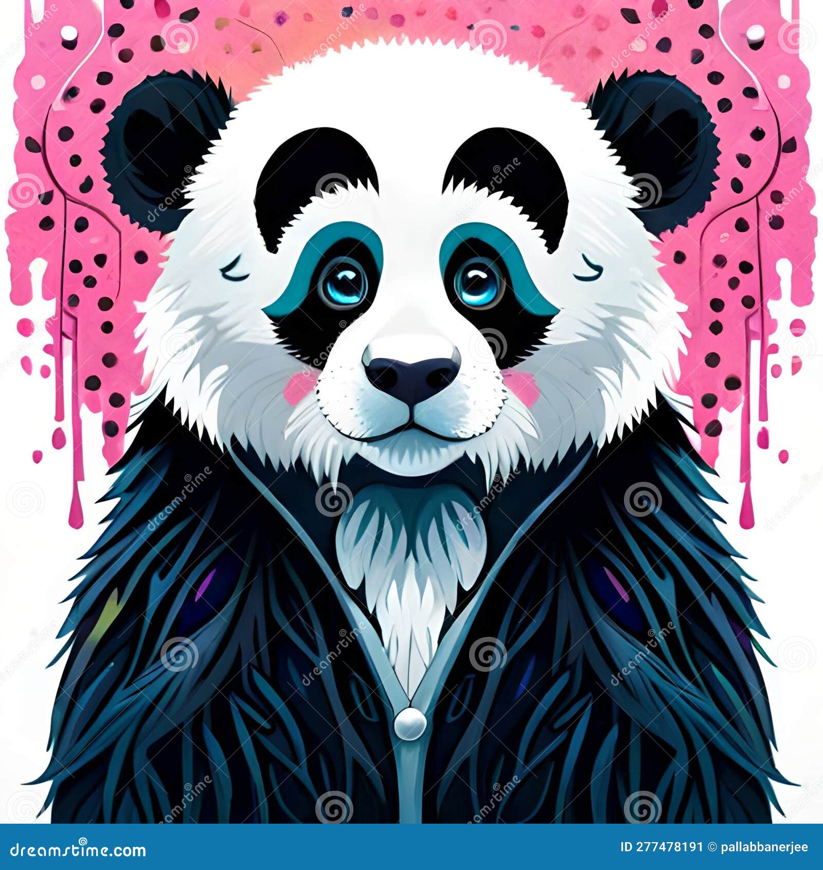 Sitting Panda stock illustration. Illustration of young - 277478191