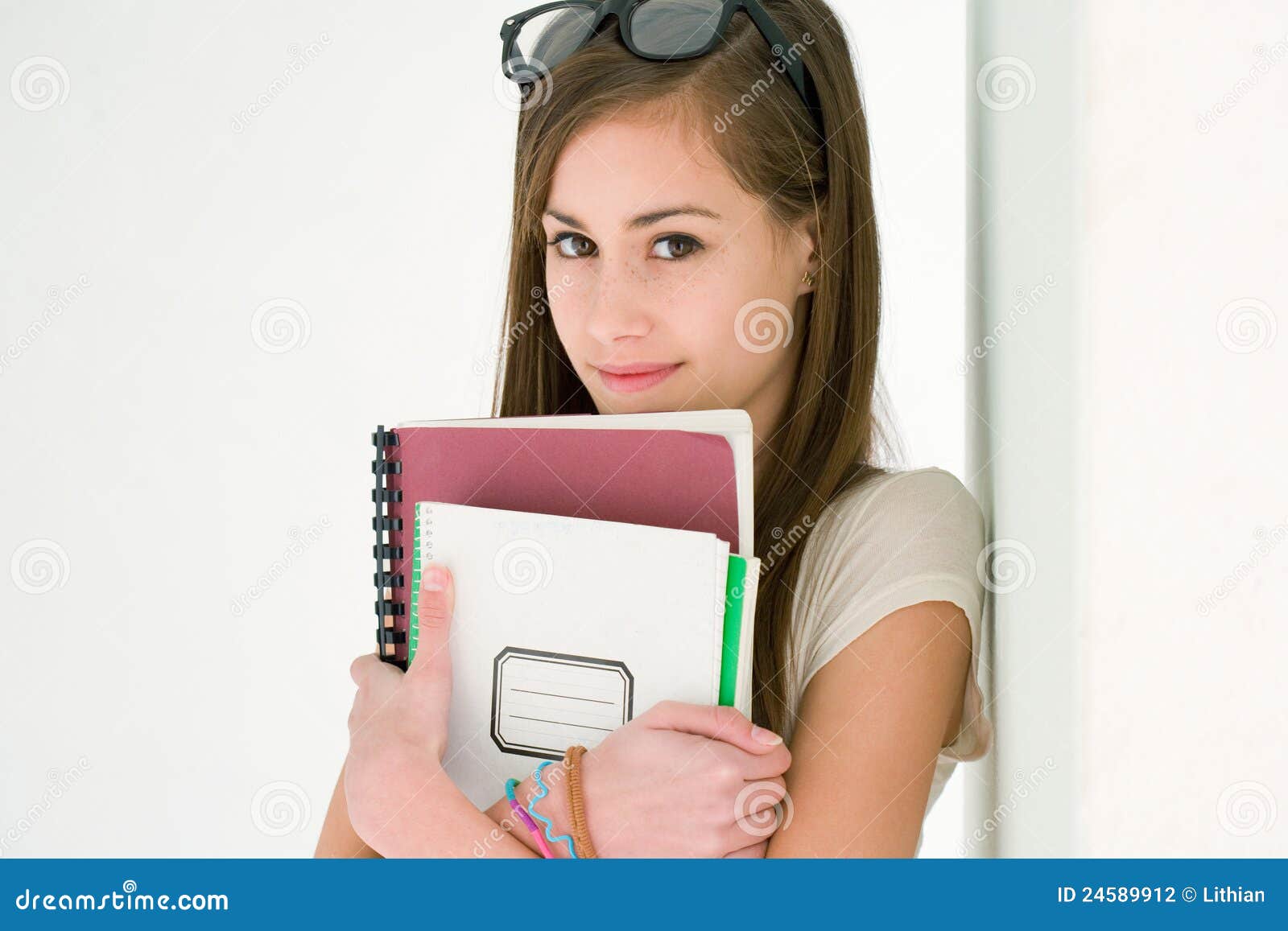 Very cute young student. stock photo. Image of education - 24589912