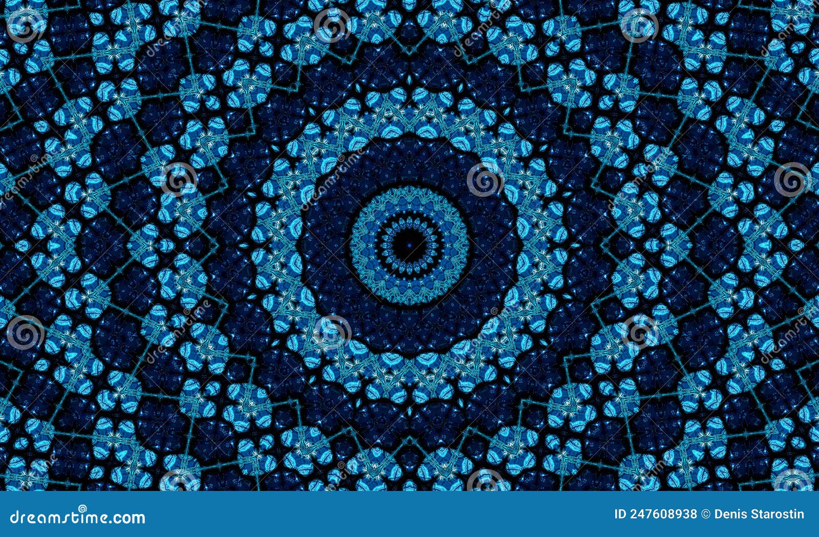 Very Dark Blue Round Shiny Frame Background. Technology Background ...