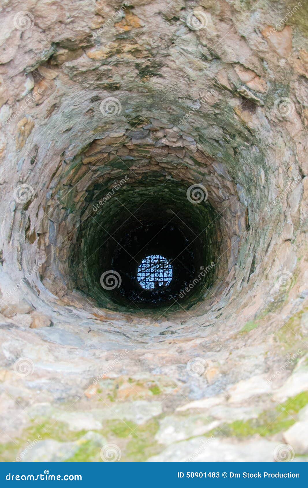 Very deep old water well. stock image. Image of farm - 50901483