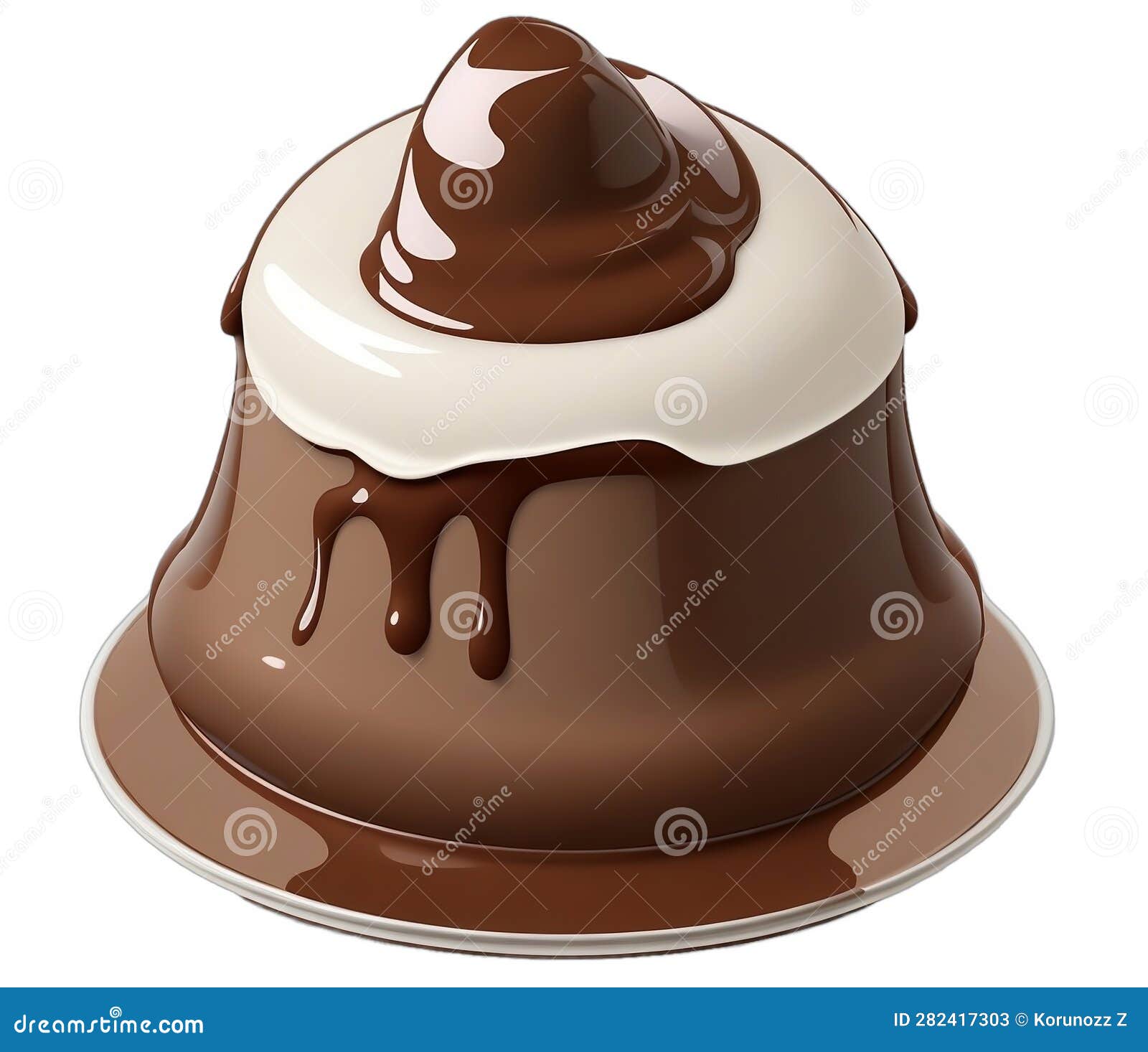 The Most Attractive a Big Pudding Stock Image - Illustration of ...