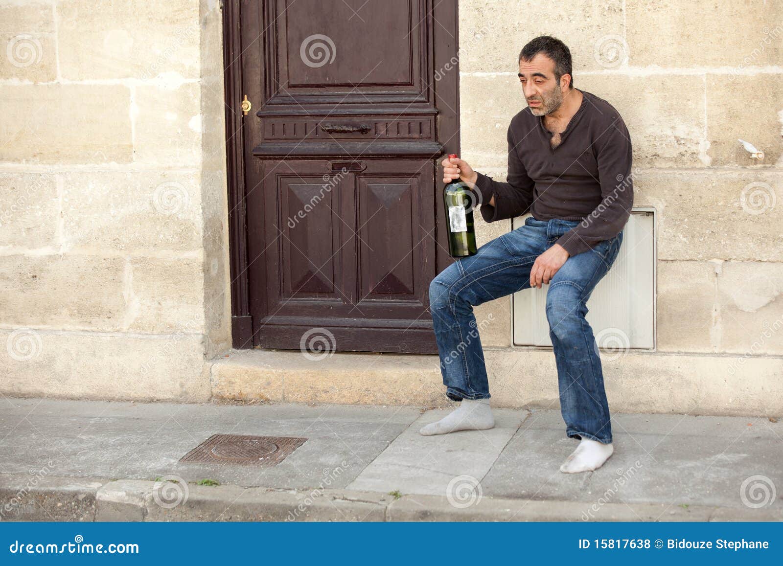 Very drunk man stock photo. Image of issues, alcoholism - 15817638
