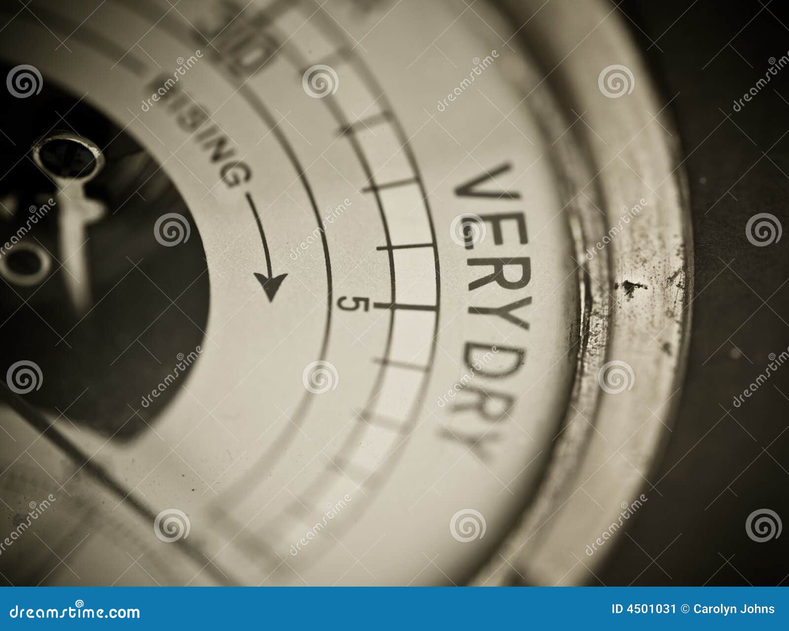 Very Dry Barometer stock image. Image of temperature, barometer - 4501031