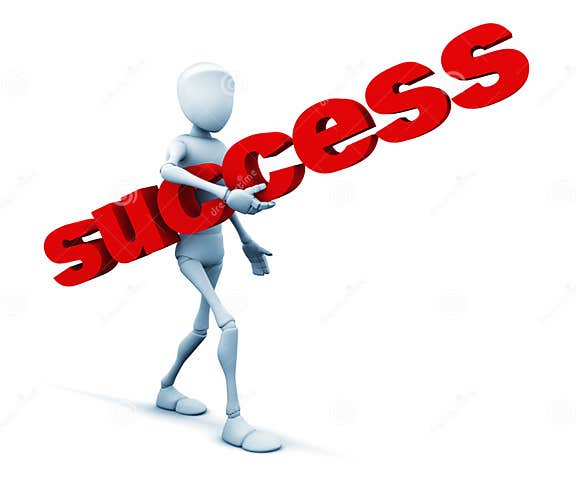 It is Very Easy To Success. Stock Illustration - Illustration of ...