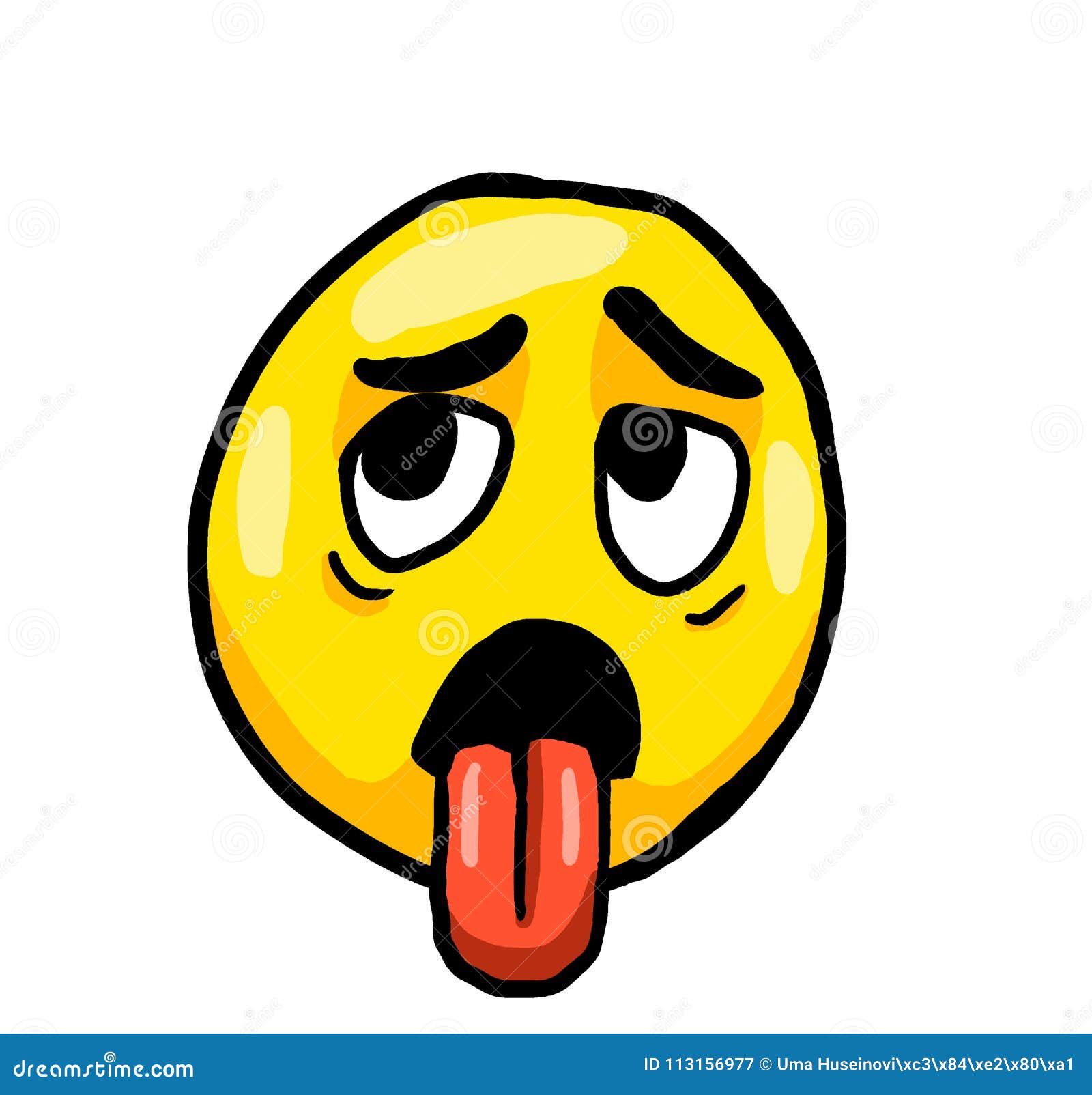 Exhausted Smiley Face