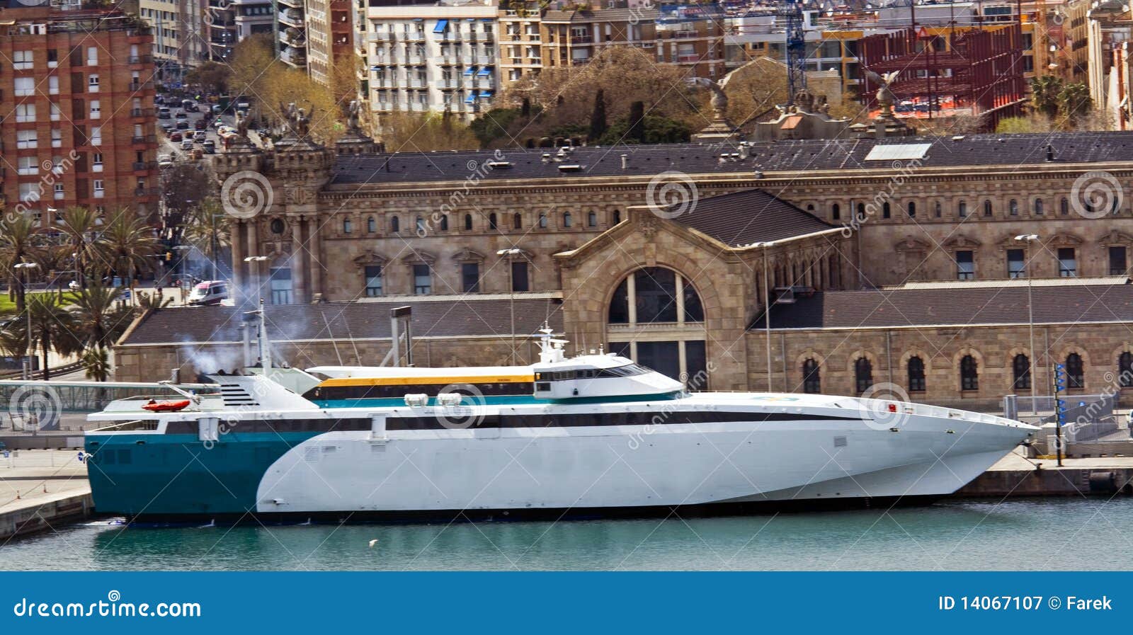 Mediterranean Very Fast and Luxurious Ferry Stock Image - Image of ...