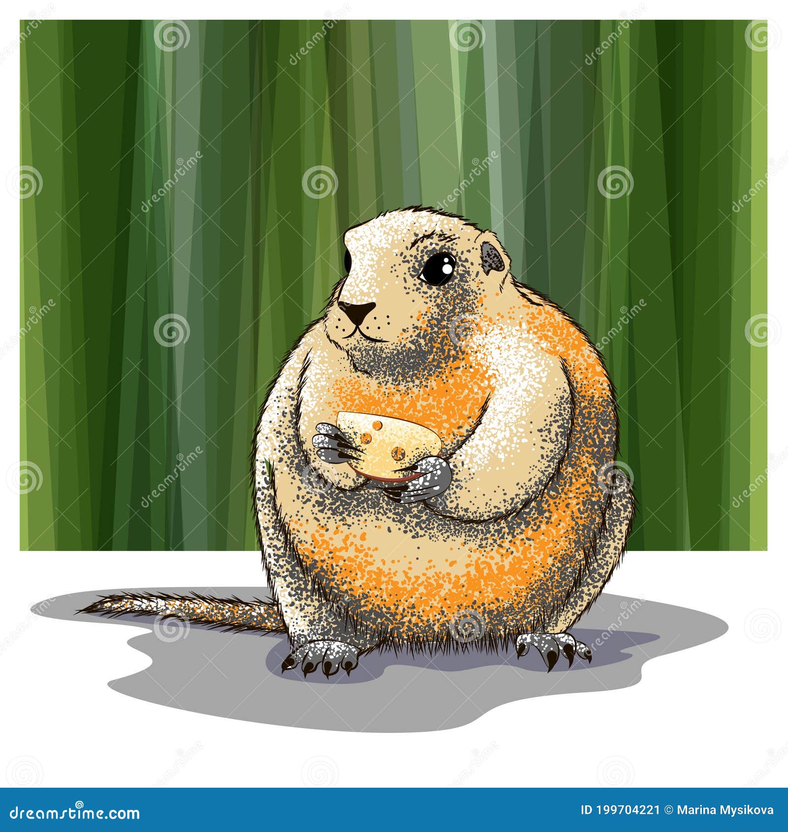 Very fat gopher stock vector. Illustration of fauna - 199704221