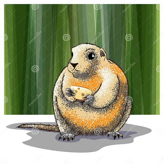 Very fat gopher stock vector. Illustration of fauna - 199704221