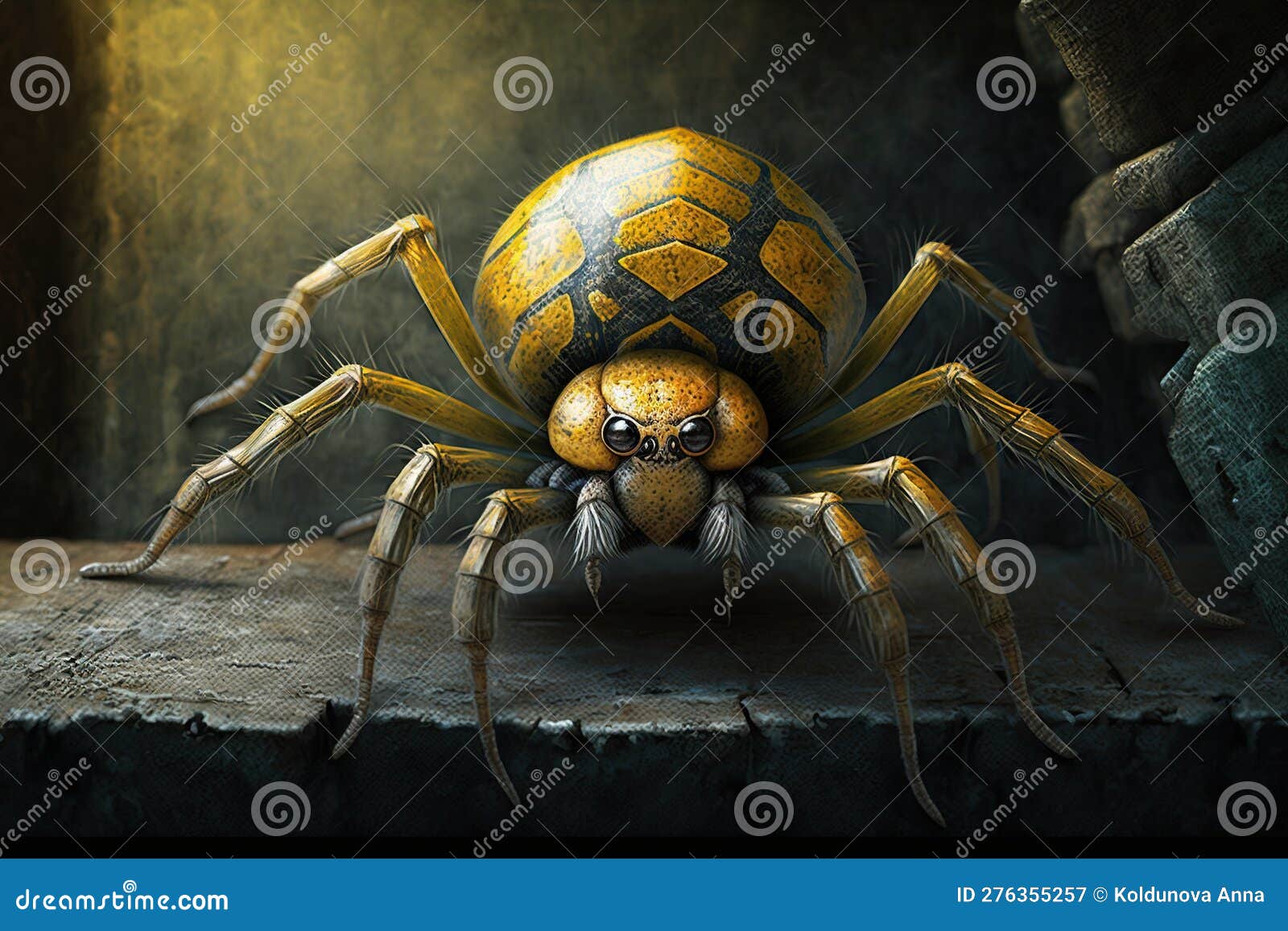 Very Fat Spider, Created with Generative AI Technology Stock Image ...