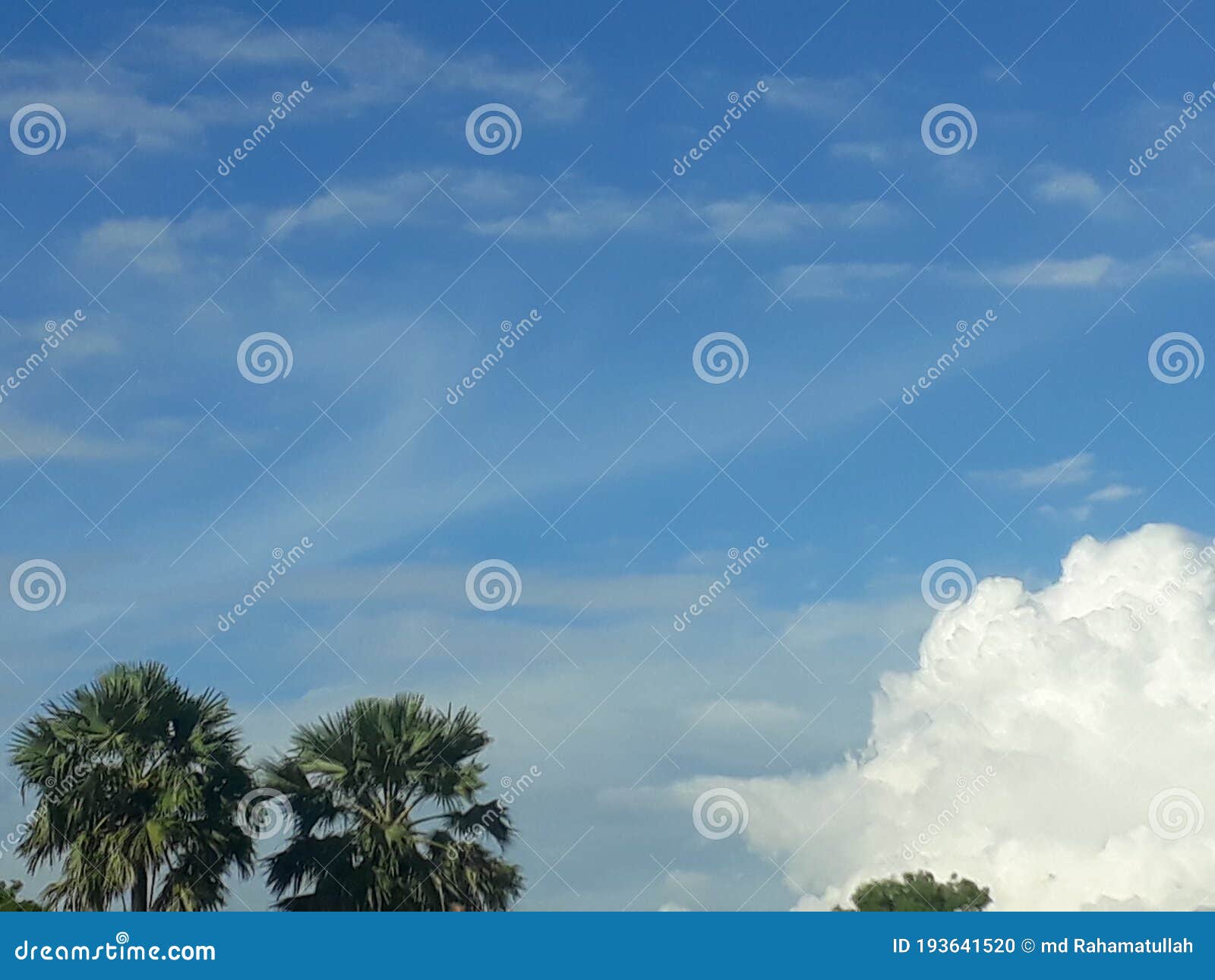 Very Good Beautiful Clouds in the Sky Indian Village Stock Photo ...