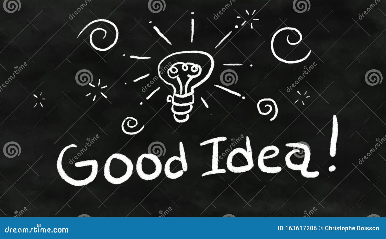 Very good idea stock illustration. Illustration of handwriting - 163617206