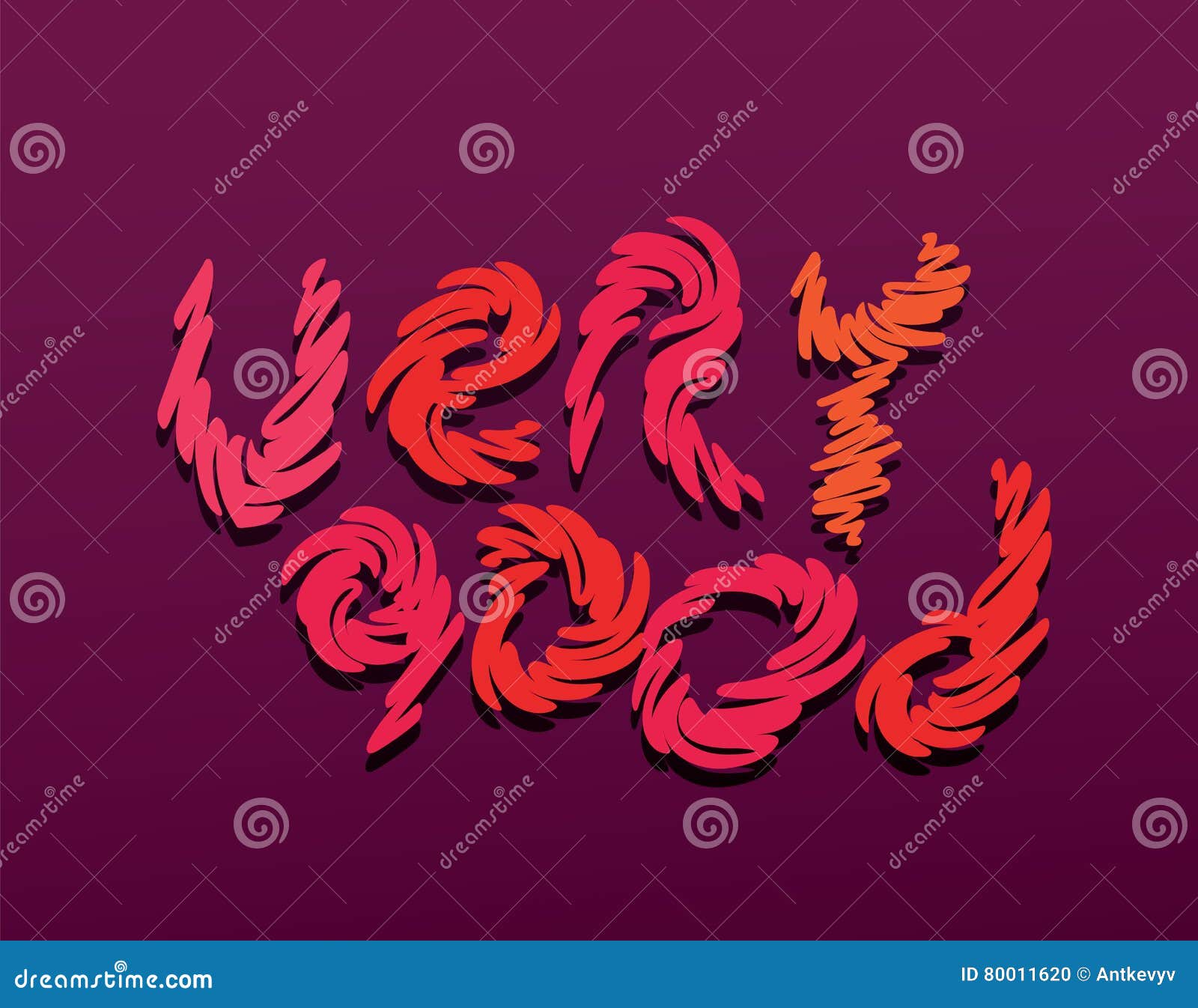Very good text hand stock vector. Illustration of good - 80011620